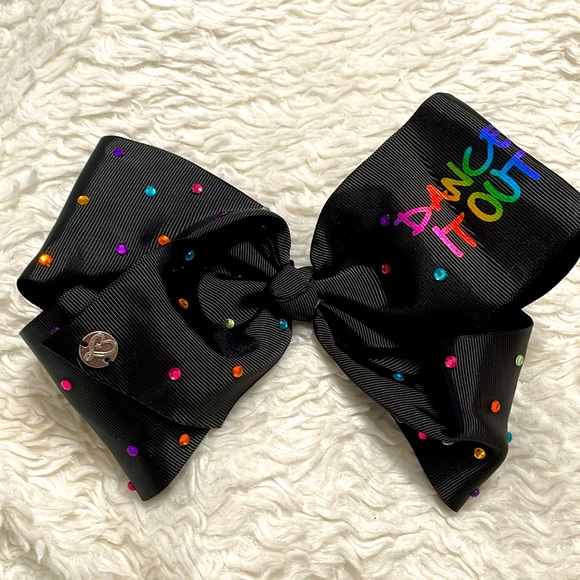 JoJo Siwa | Accessories | Jojo Siwa Dance It Out Bow Black Purple Pink ...